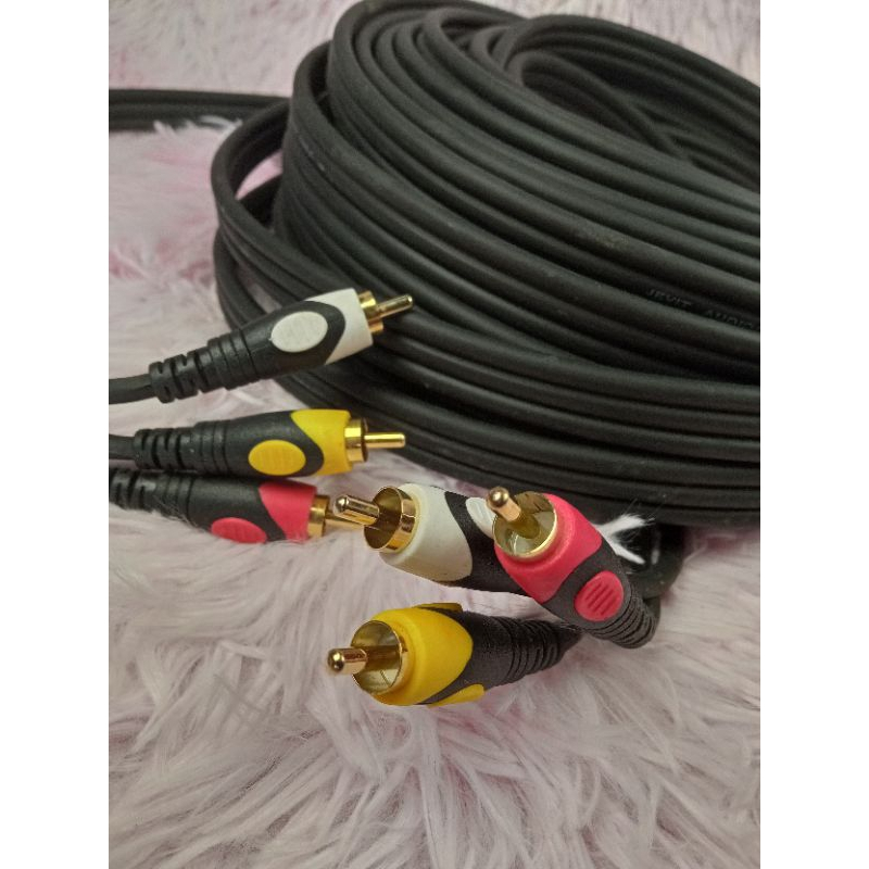 RCA COMPONENT HD CABLE (YX-1526) 20M | Shopee Philippines