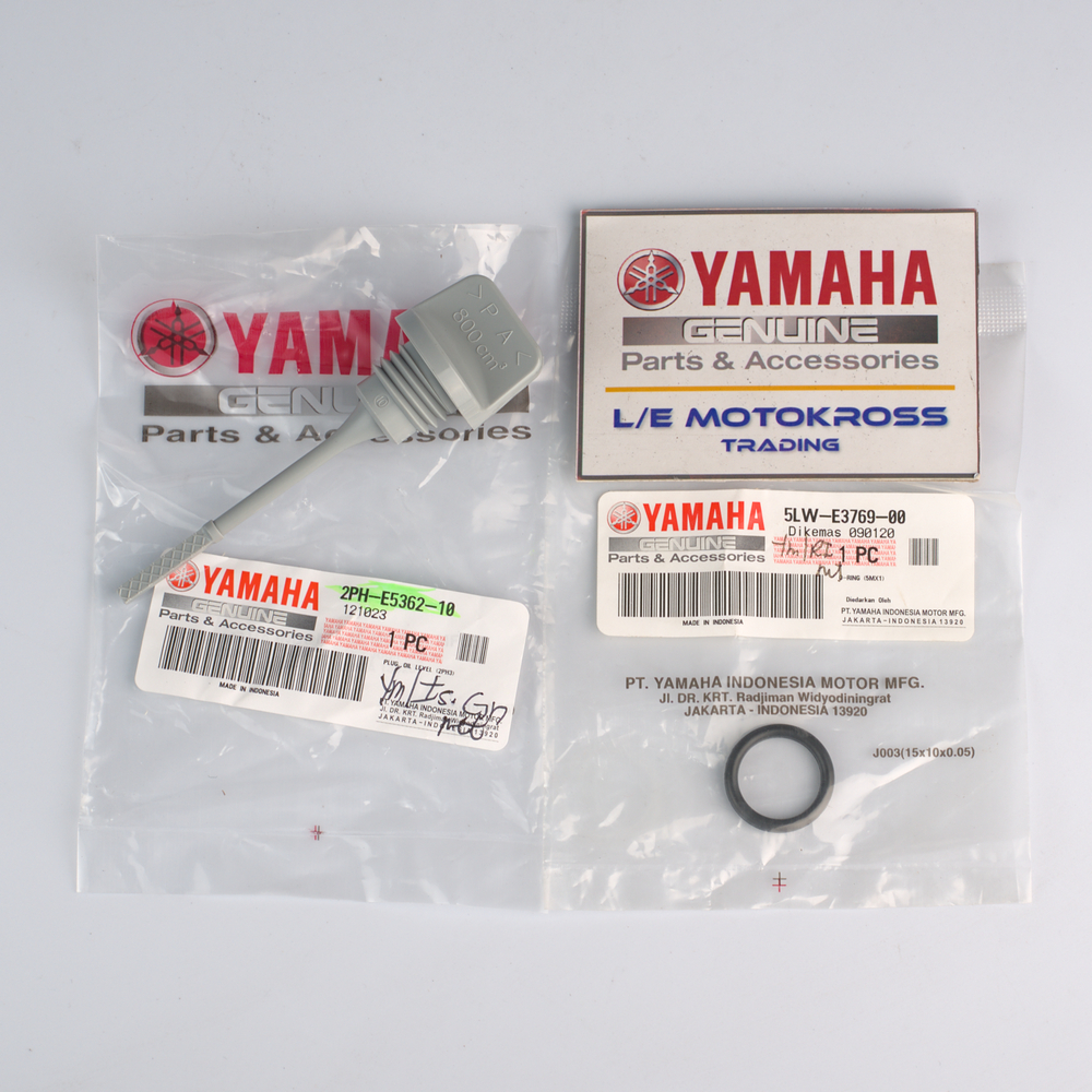 Genuine Original Yamaha Oil Level Plug with O-ring 2PH-E5362-10 5LW-E3769-00 Mio i 125 M3 Soul ...