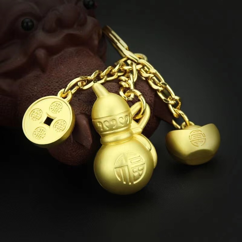 Lucky Charm key Chain Pixiu bag charm keychain /money magnet oil ...