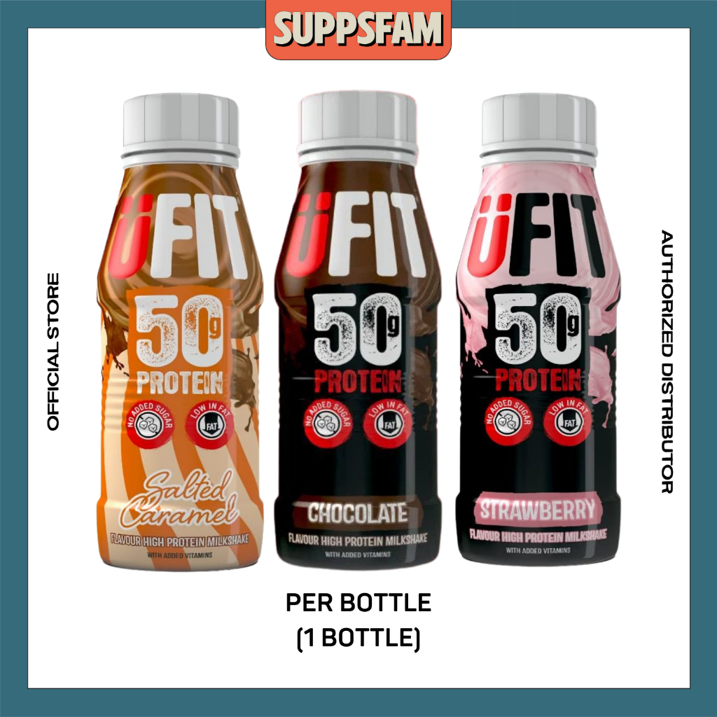 UFIT 50G High Protein Shake Drink (PER BOTTLE) 500ML - All Flavors ...