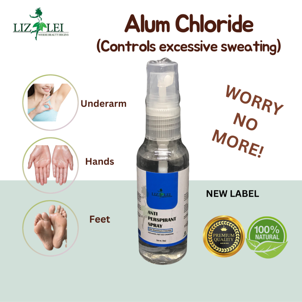 Anti perspirant/Aluminum Chloride 30% Solution 50ml | Shopee Philippines