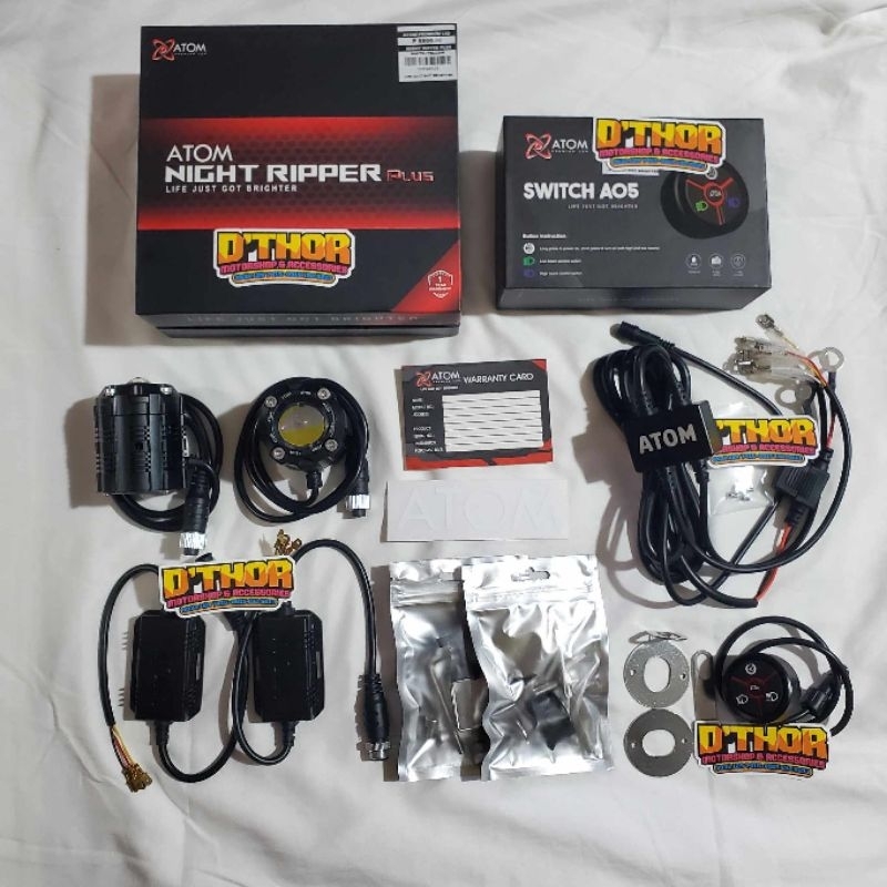 Atom Night Ripper Plus and Atom AO5 Switch with Harness | Shopee ...