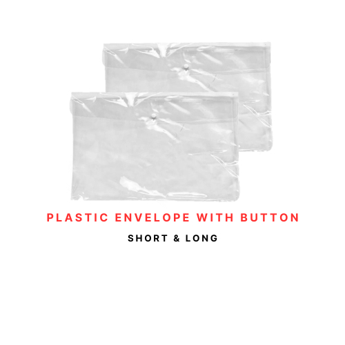 Plastic Envelope with Button (Transparent) | Shopee Philippines