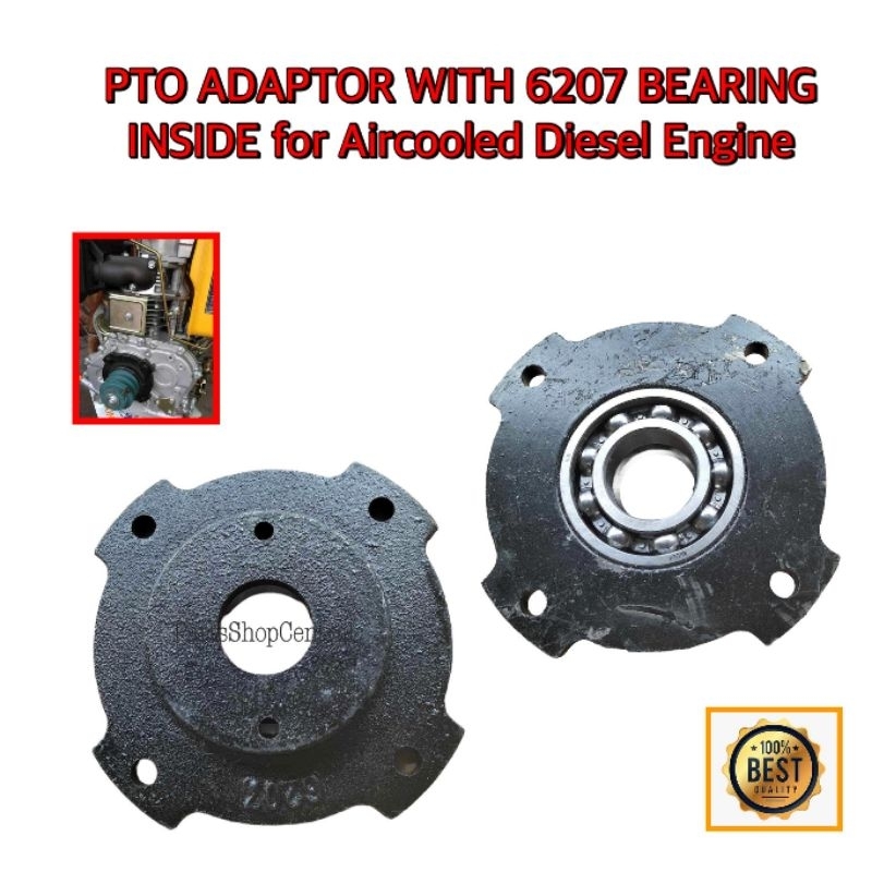 PTO ADAPTOR WITH 6207 BEARING AIRCOOLED DIESEL ENGINE | Shopee Philippines
