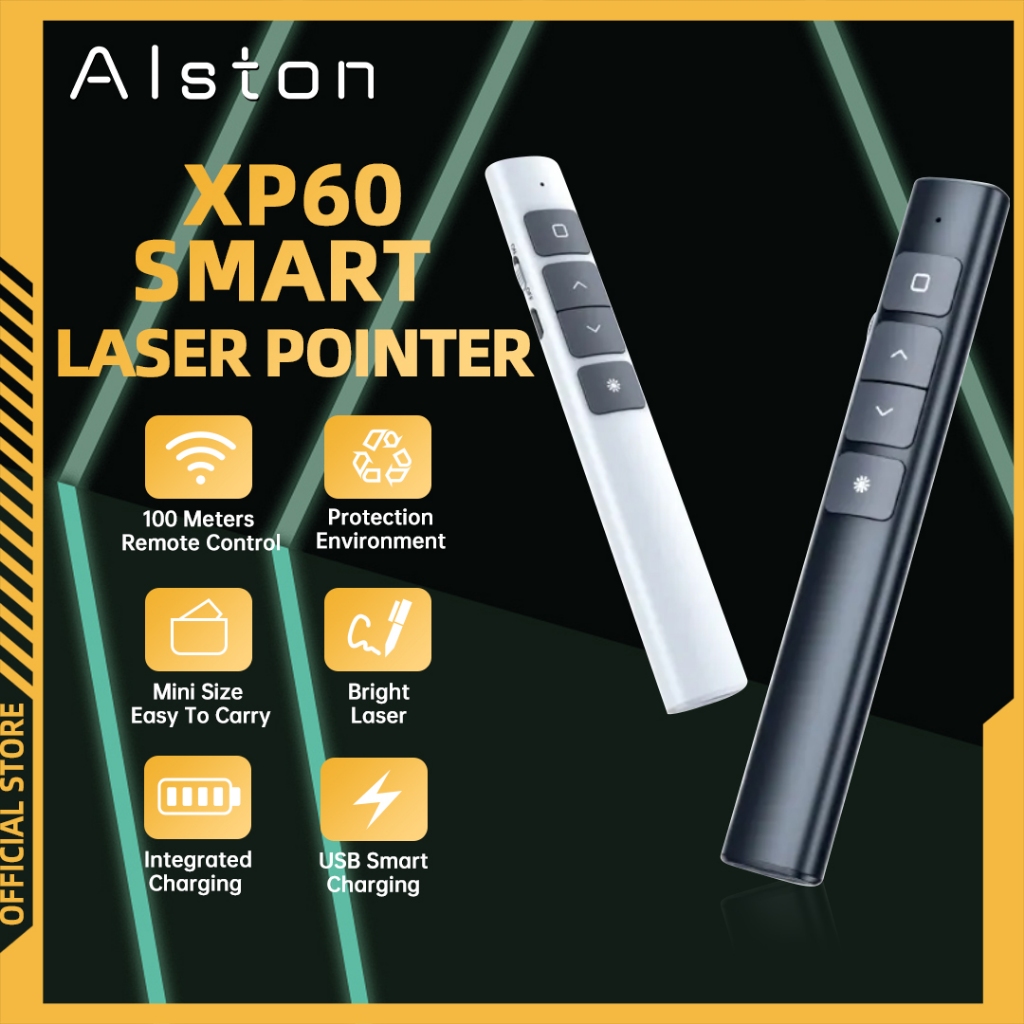 TYLEX XP60 Top grade business PPT Laser Pointer 2.4GHz Multi-OS Compatible Plug and Play ...