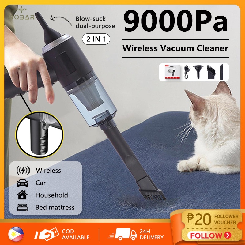 2 IN 1 Small Vacuum Cleaner Portable Wireless mini Handheld Wet&Dry ...