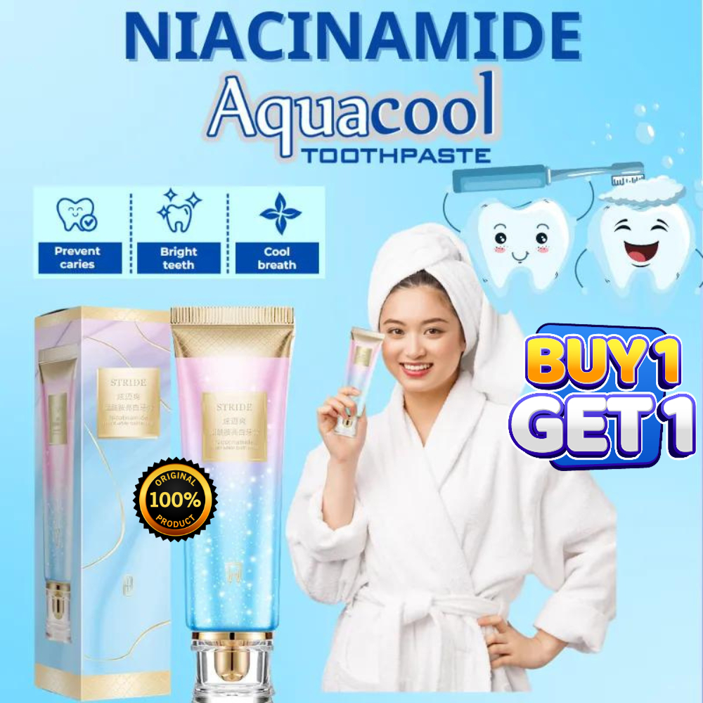 Niacinamide Toothpaste Aquacool Whitening Toothpaste Original Fresh ...