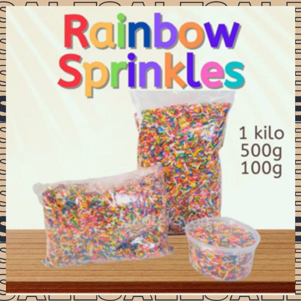 Rainbow Candy Sprinkles 100g and 500g | Shopee Philippines