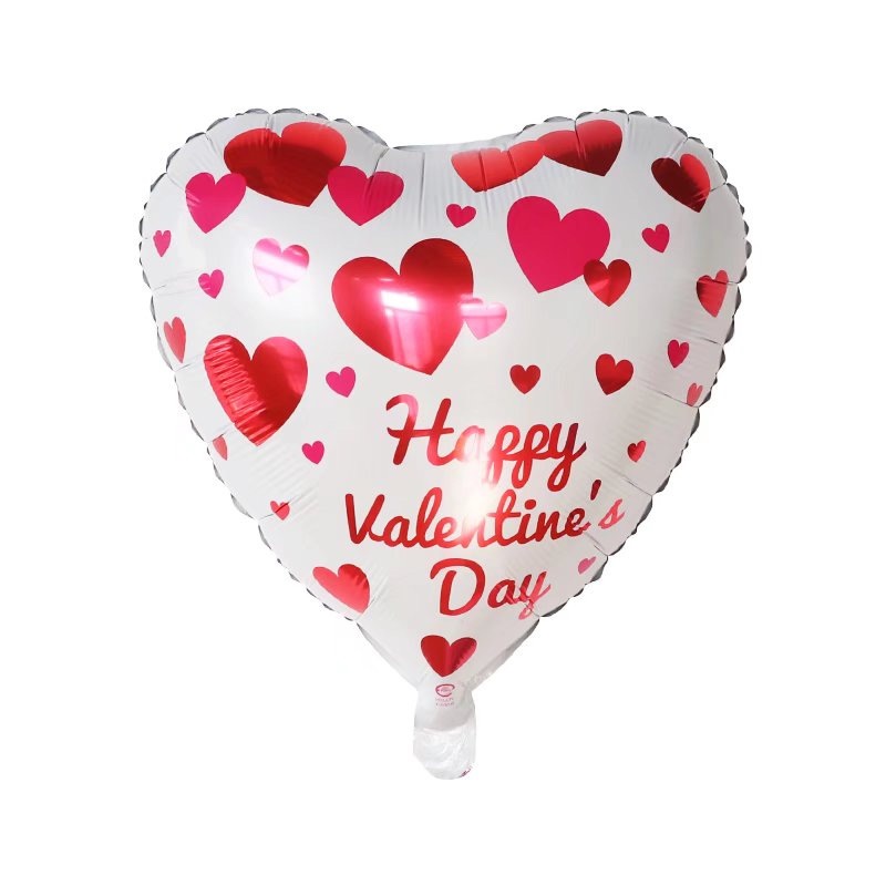 1pc 18inch Happy Valentine's Day Heart Shape Aluminum Foil Balloon ... 1pc 18inch Happy Valentine's Day Heart Shape Aluminum Foil Balloon ...