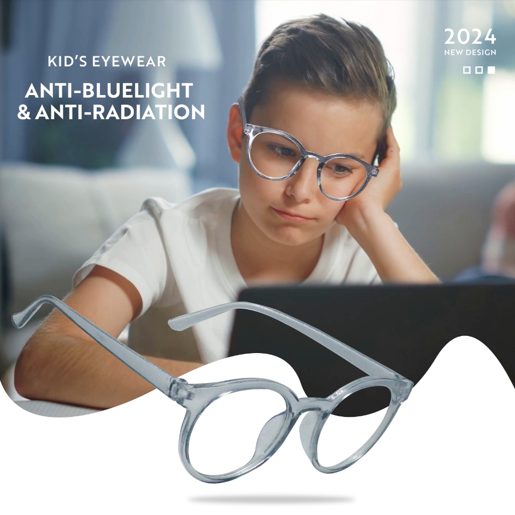 Kids Pambata Anti Radiation Blue Light Eyeglass Eyewear Computer Gaming ...