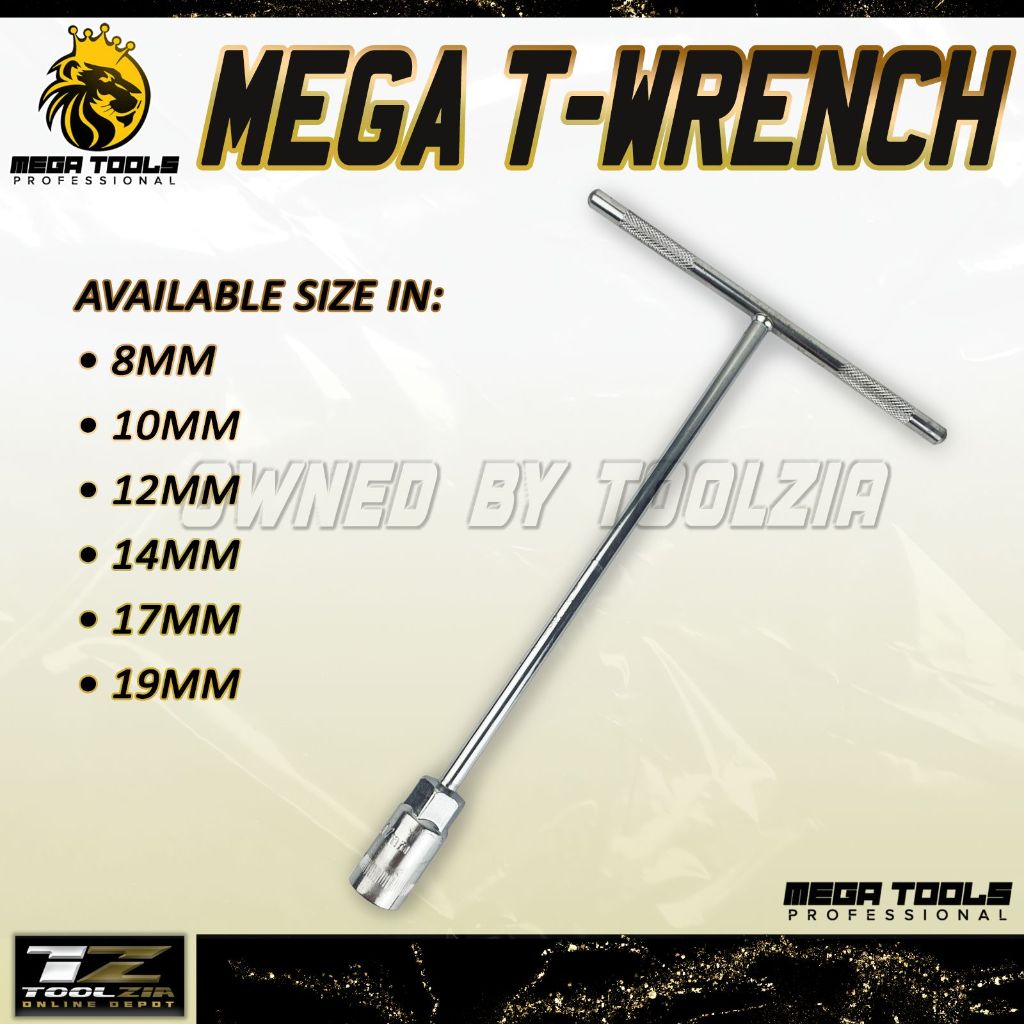 MEGA T-Wrench All Steal Heavy Duty TW 8MM-19MM | Shopee Philippines