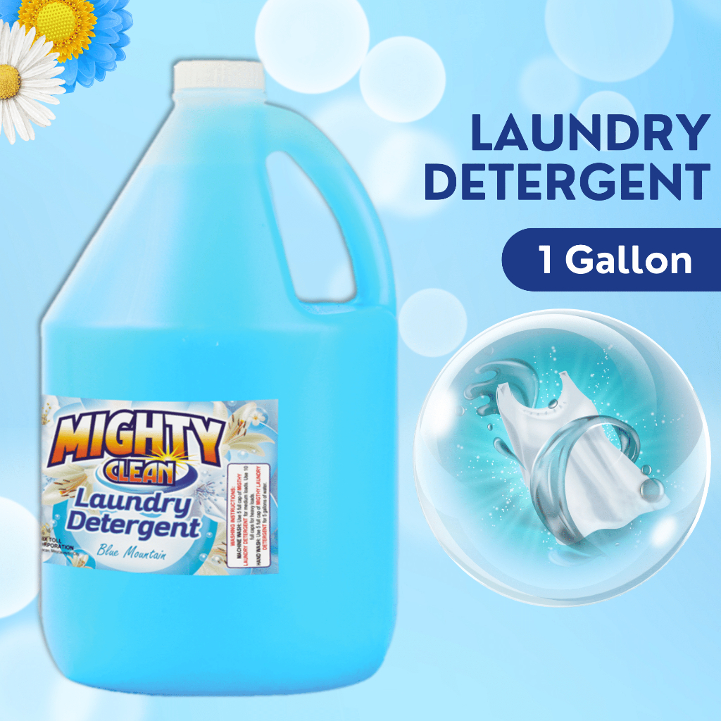 Mighty Clean Liquid Laundry Detergent Blue Mountain Scent - LLD blue ...