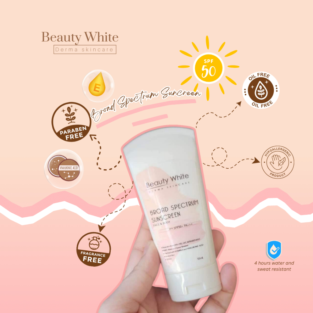 Beauty White Derma Skincare Broad Spectrum Sunscreen 50g | Shopee ...