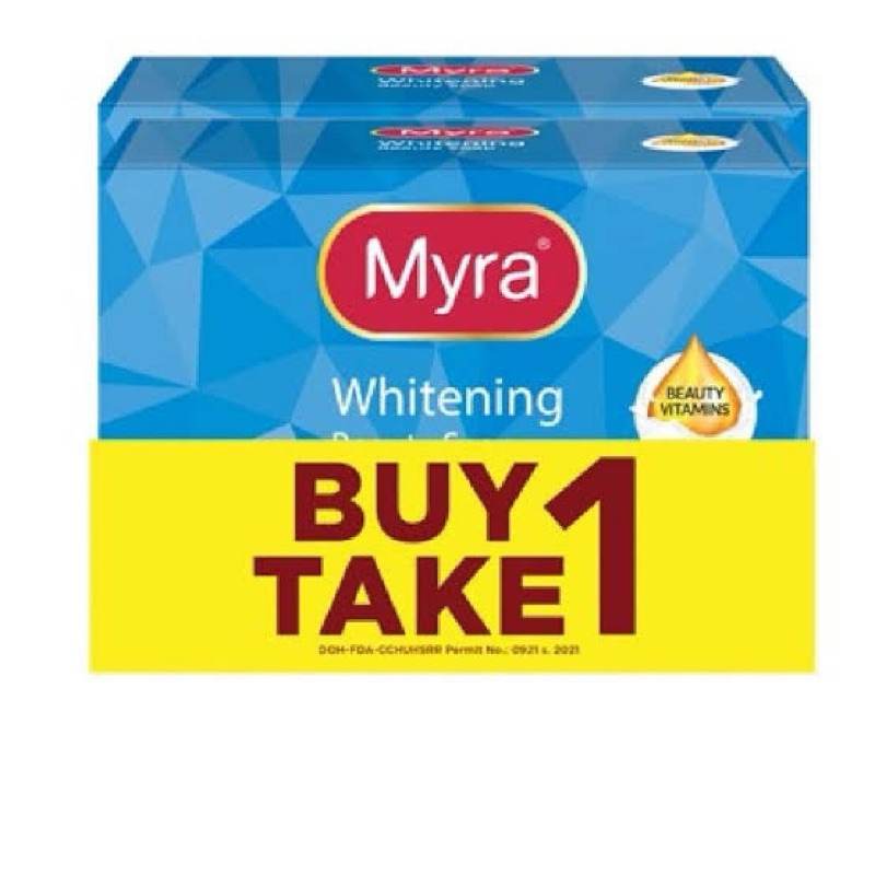 Buy 1 Take 1 Myra E Whitening Bath Soap 90g Authentic | Shopee Philippines