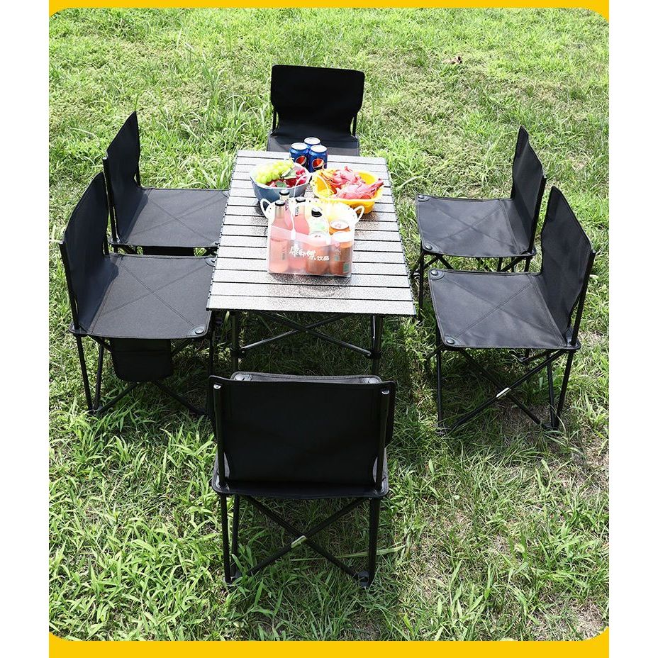 camping table outdoor tables and chairs set portable wilderness picnic ...