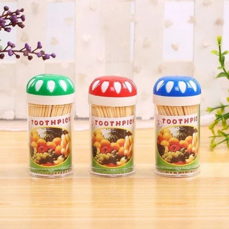 Buy 1 take 1 Bamboo Toothpick Dual Tip Floss Stick | Shopee Philippines