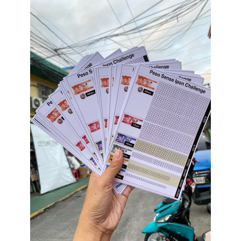 Ipon Challenge Sticker (10 pcs) | Shopee Philippines