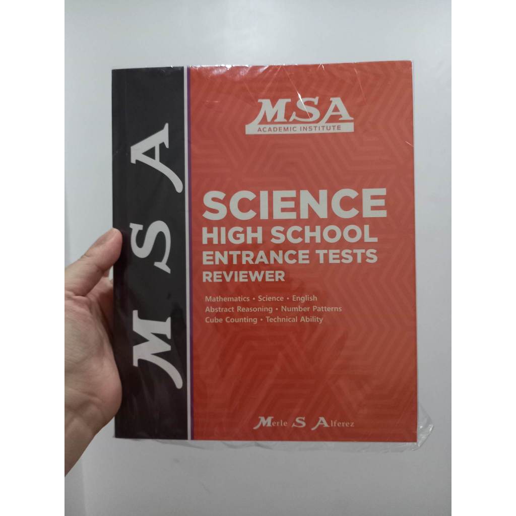 MSA SCIENCE HIGH SCHOOL ENTRANCE TESTS REVIEWER | Shopee Philippines