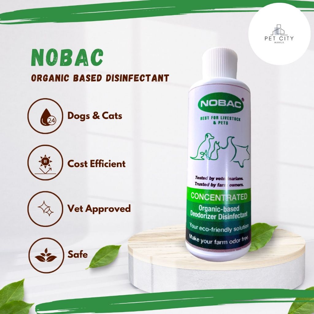 NOBAC Organic Based Disinfectant 100ml for pets | Shopee Philippines