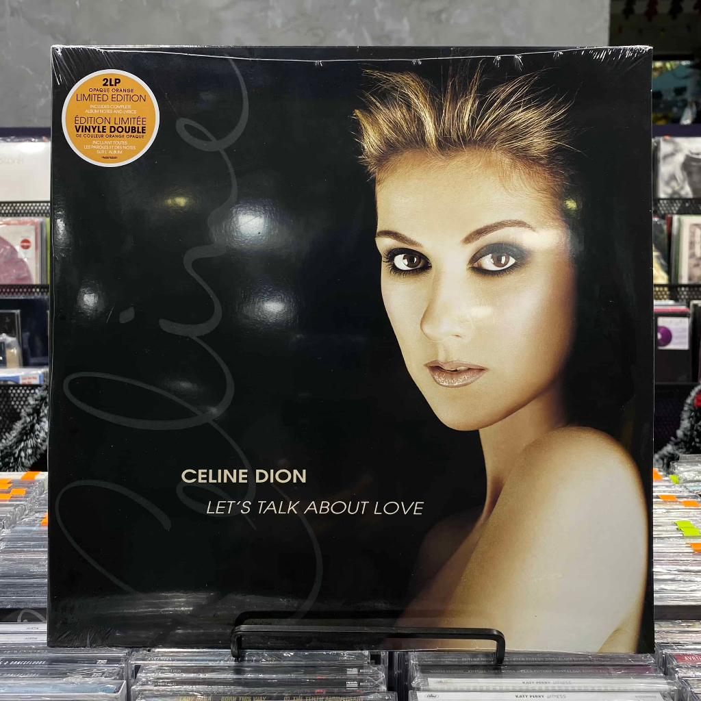 CELINE DIONE Let's Talk About Love 25th Anniversary Orange 2LP Vinyl ...