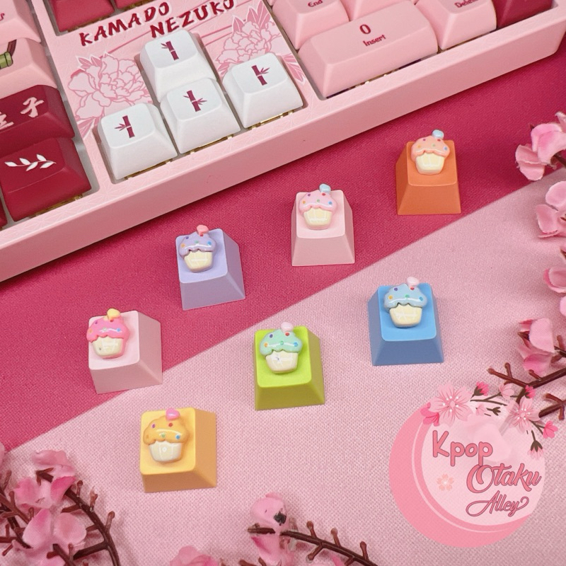 Mini Colorful Cupcake Artisan Keycaps | Kpop Otaku Alley Keycaps ...