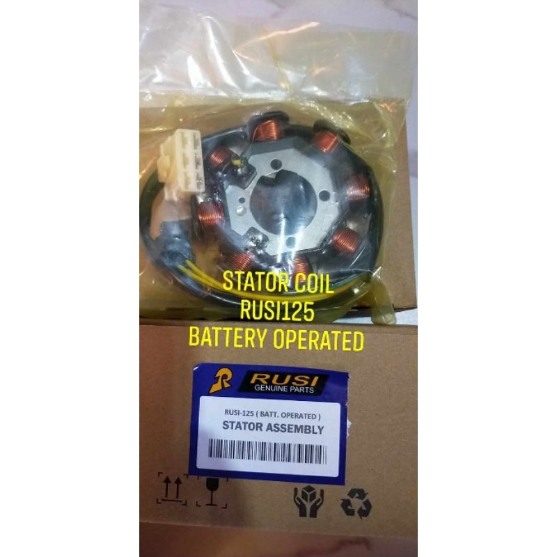 STATOR COIL 8COILS RUSI125 BATTERY OPERATED RUSI | Shopee Philippines