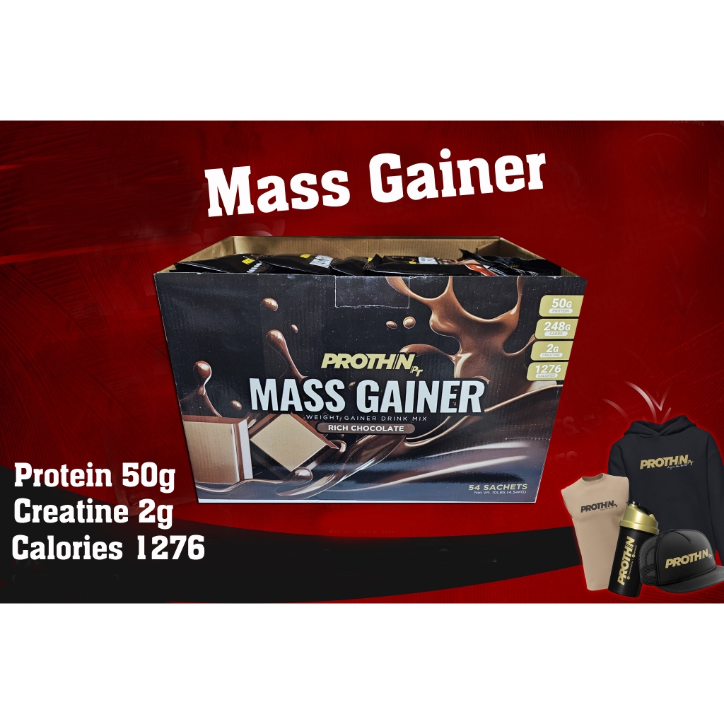 Prothin Mass Gainer Rich Chocolate Flavor 84g Per Sachet With Creatine ...