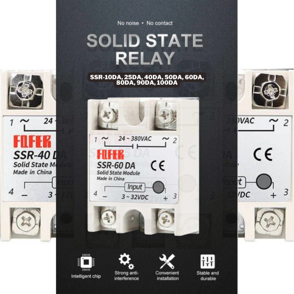 DT&DX BRAND Solid State Relay Module - SSR-10DA,25DA,40DA,50DA,60DA,80DA,90DA,100DA (1PC PER ...