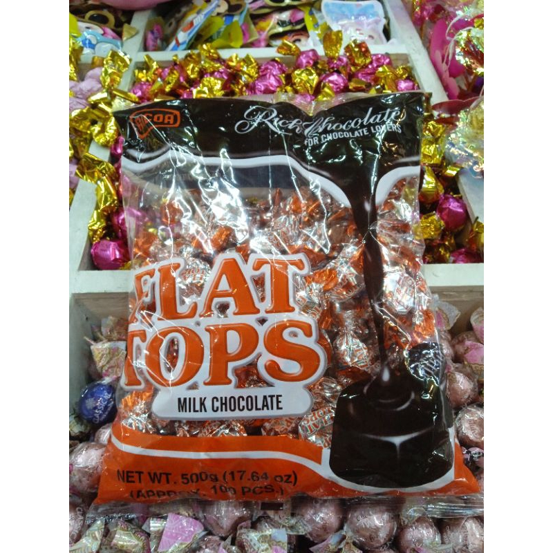 Flat Tops Milk Chocolate 100pcs | Shopee Philippines