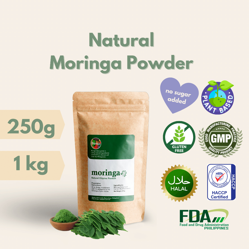 Natural Moringa / Malungay Powder ( 250 grams) | Shopee Philippines