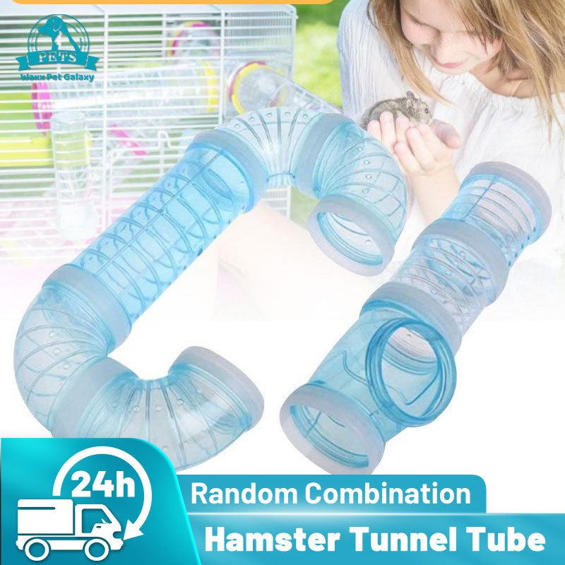 Hamster External Tunnel Tube Connector Diy Cage Accessories Playing Tool 8pieces Set | Shopee ...