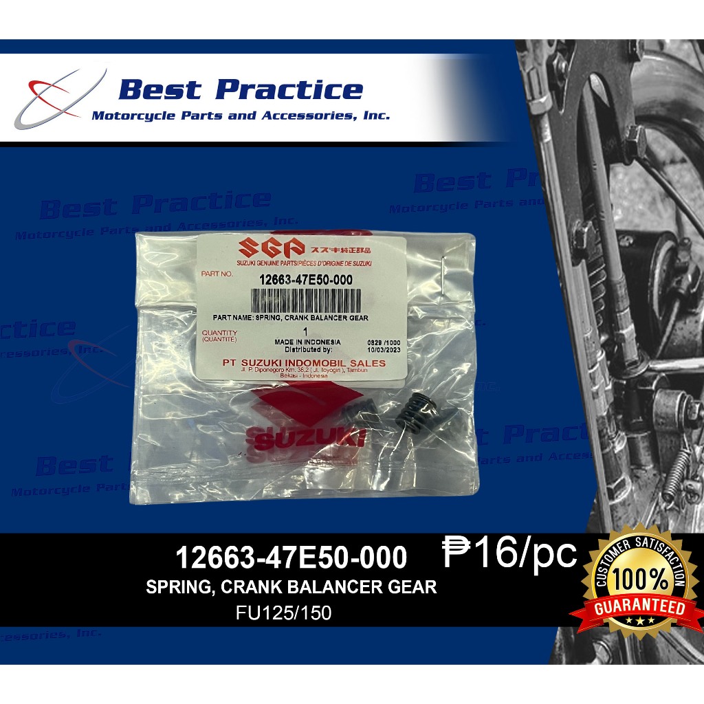 SGP CRANK BALANCER DAMPER SET Raider 150 GSX-S150 R150 Genuine 12686 ...