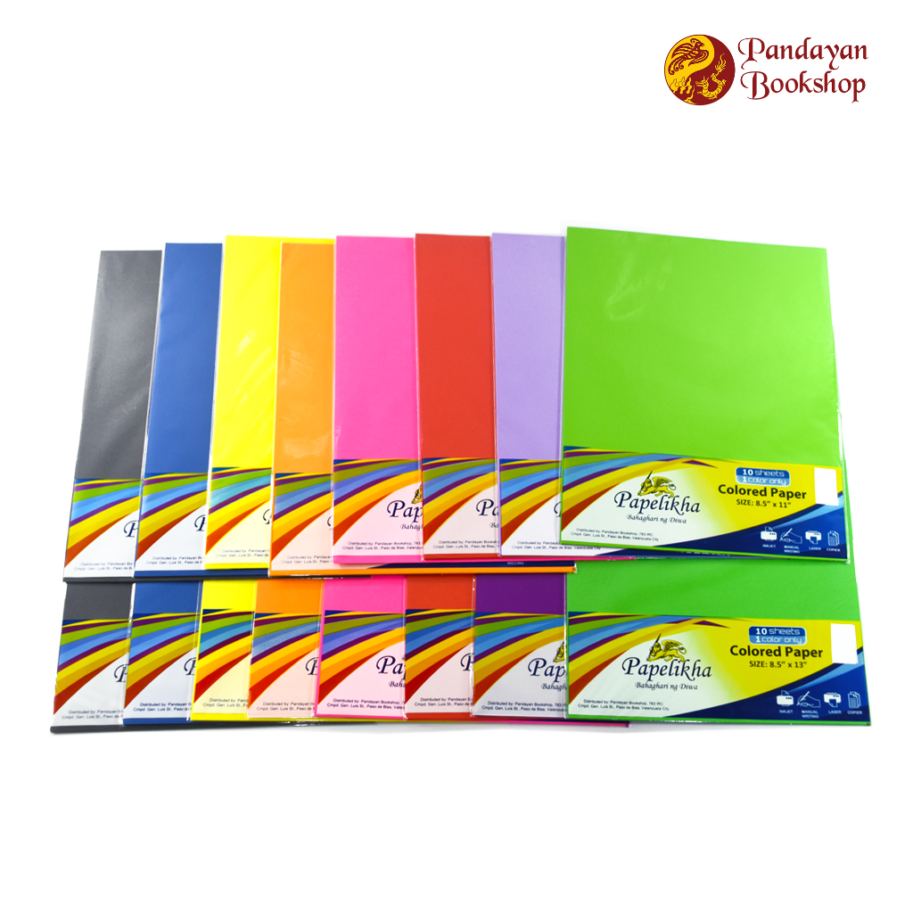 Papelikha Colored Paper 1 Color 10s Bahaghari na Diwa | Shopee Philippines