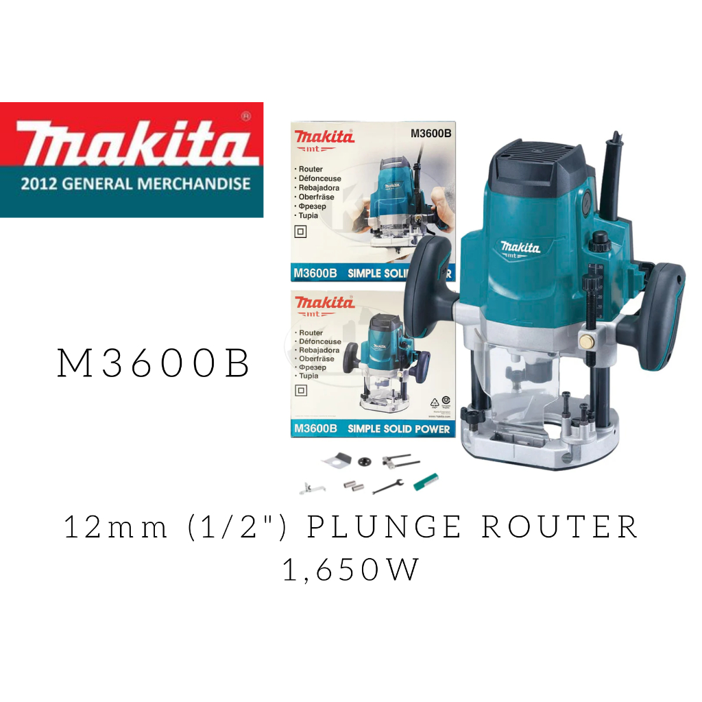 ORIGINAL Makita Plunge Router 1,650W M3600B (ASIATOOL) | Shopee Philippines
