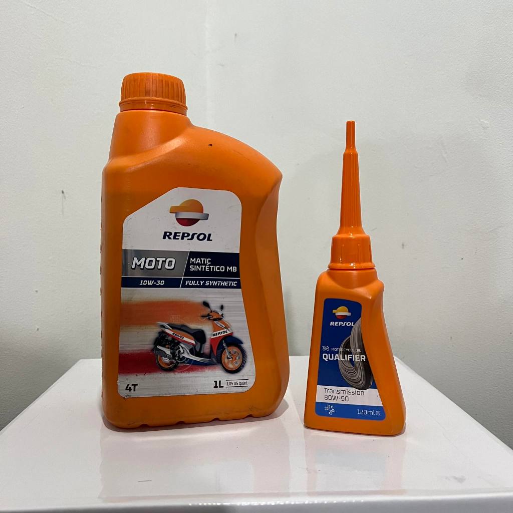 REPSOL MOTO MATIC SINTETICO MB 10W-30 FULLY SYNTHETIC (FREE GEAR OIL ...