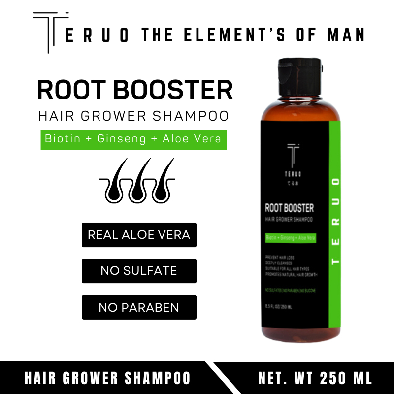 TERUO Root Booster Hair Growth Shampoo 250ml | With Aloe Vera, Biotin ...
