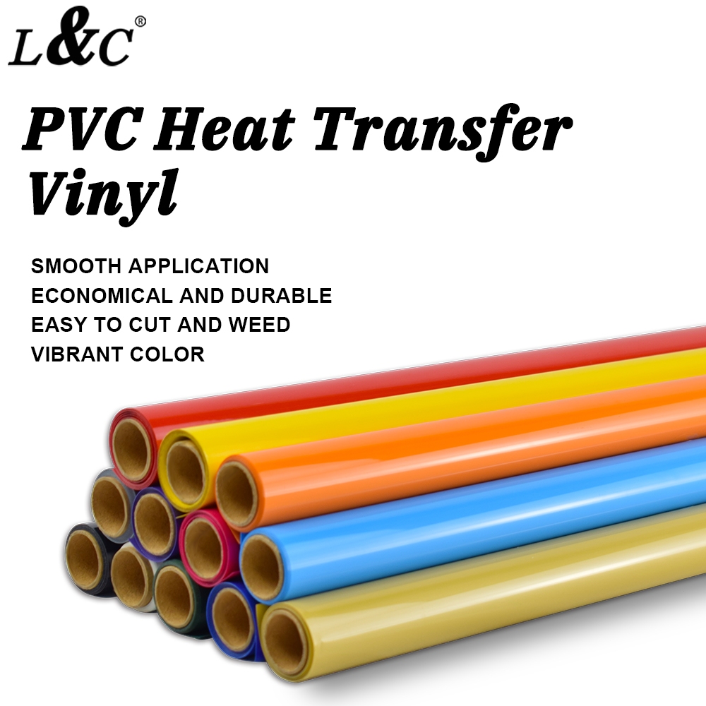 L&C PVC Heat Transfer Vinyl 50cm x 1 meter For T-Shirts & Garments Cdp ...