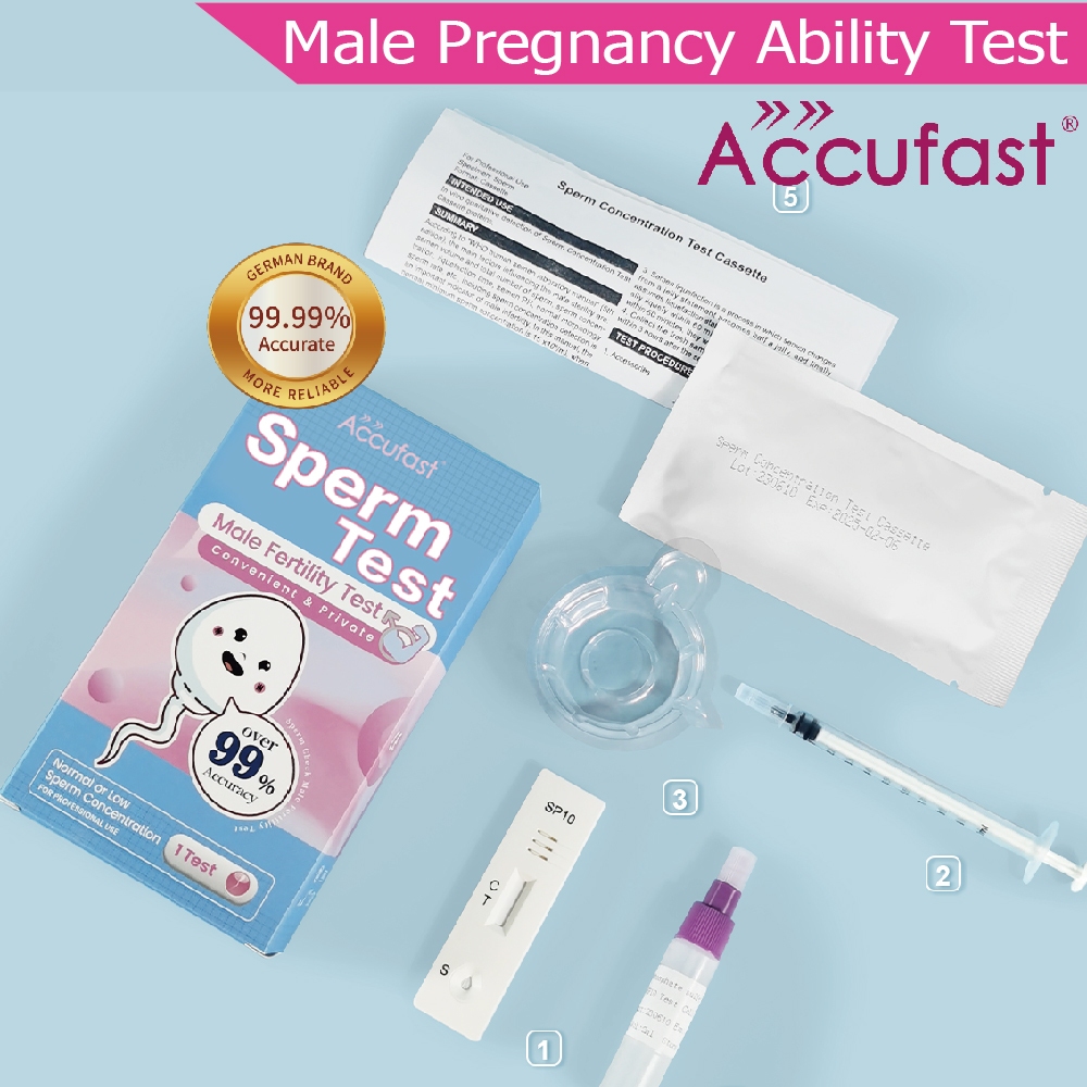 Spream Test Kit for Men ACCUFAST Male Pregnancy Ability test Accuracy ...