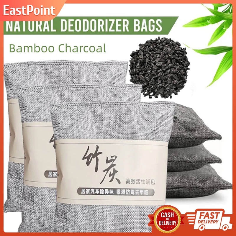 Activated Bamboo Charcoal Bag 500g Eliminates Odors from Shoes/Cars ...