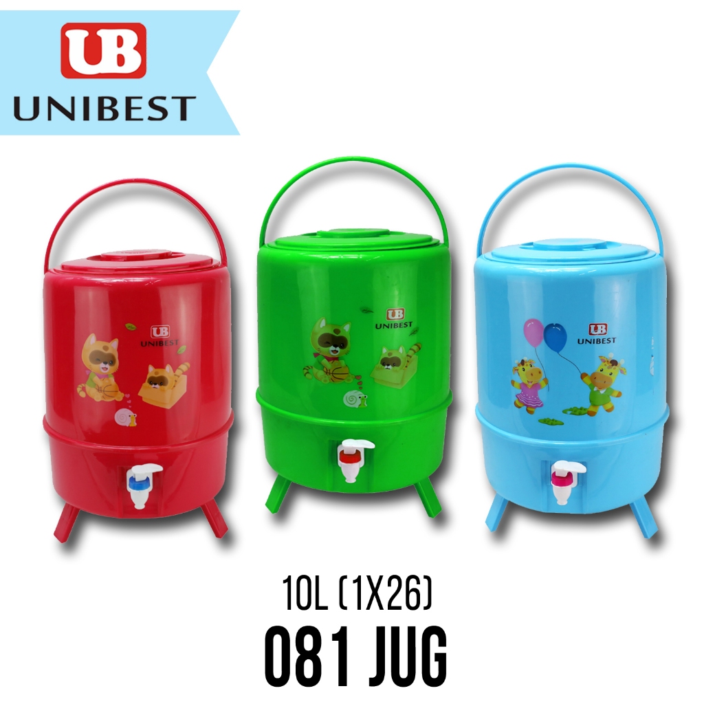 Unibest #081 Water Jug 10L High Quality Cooler Water Jug Assorted ...