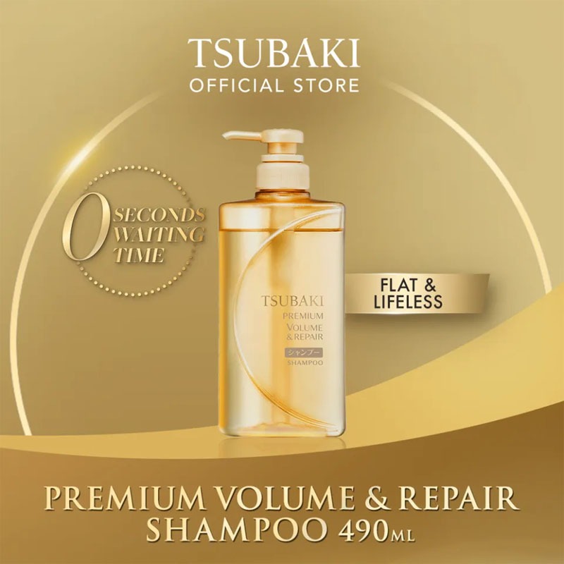 TSUBAKI Premium Volume & Repair Shampoo 490ml | Shopee Philippines