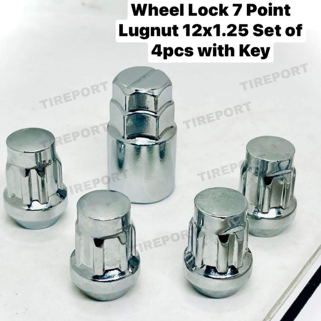 Anti Theft Wheel Lock Lugnut 12x1.25 Set of 4PCS W/ Special KEY ...