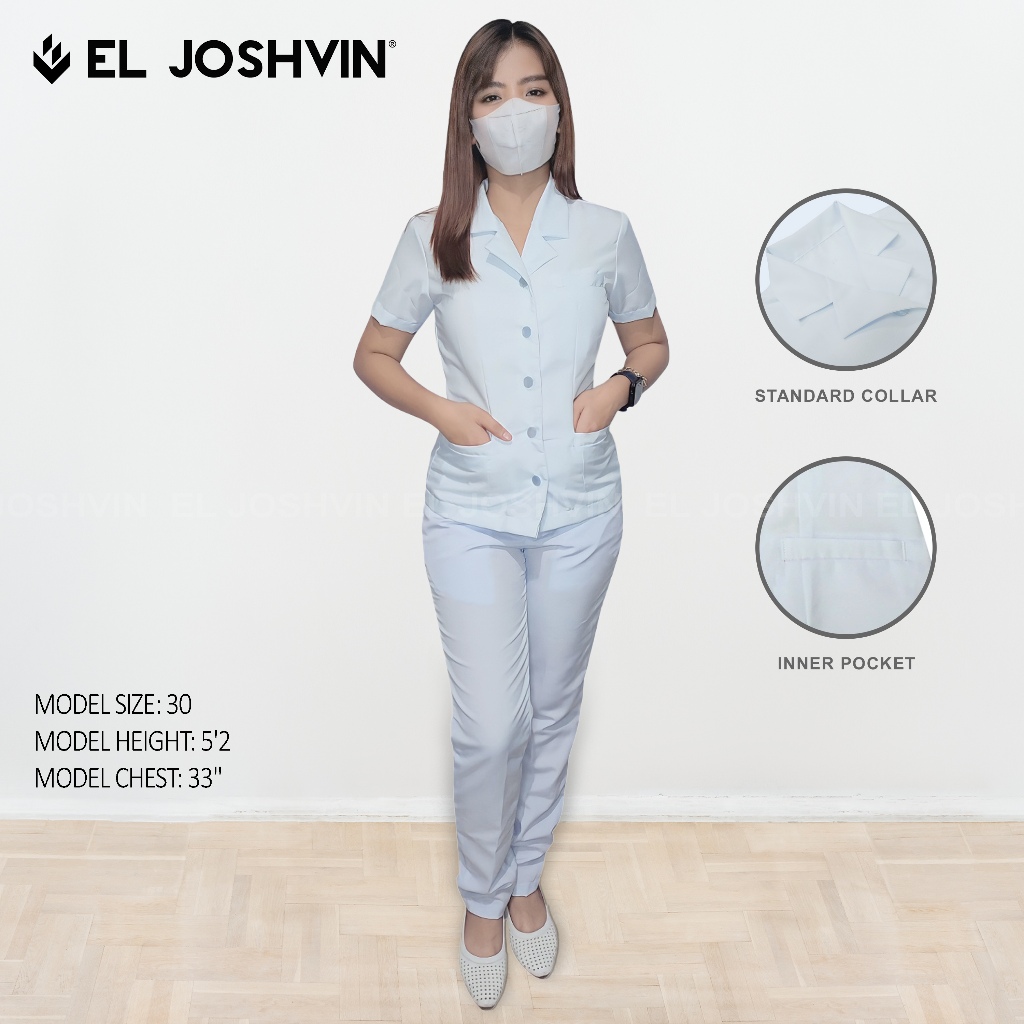 EL JOSHVIN Standard Collar Nurse Nursing Uniform RN uniform Woman's ...