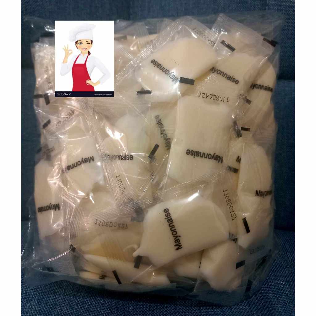 100% Mayonnaise sachets (10 grams X 100 pieces) FAST DELIVERY | Shopee ...