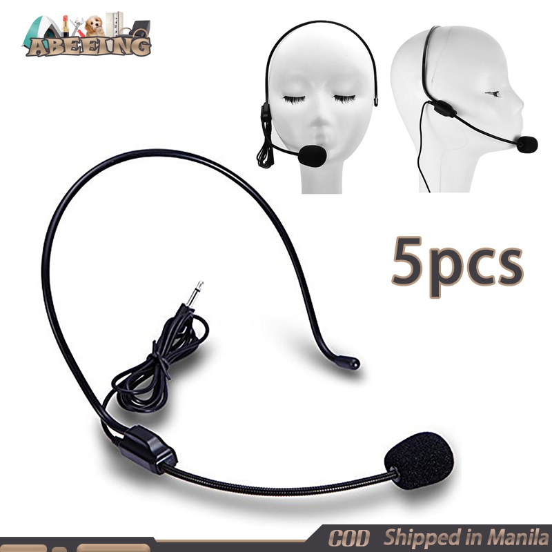 5Pcs Wired Headset Microphone for Voice Amplifier for Teachers Singing ...