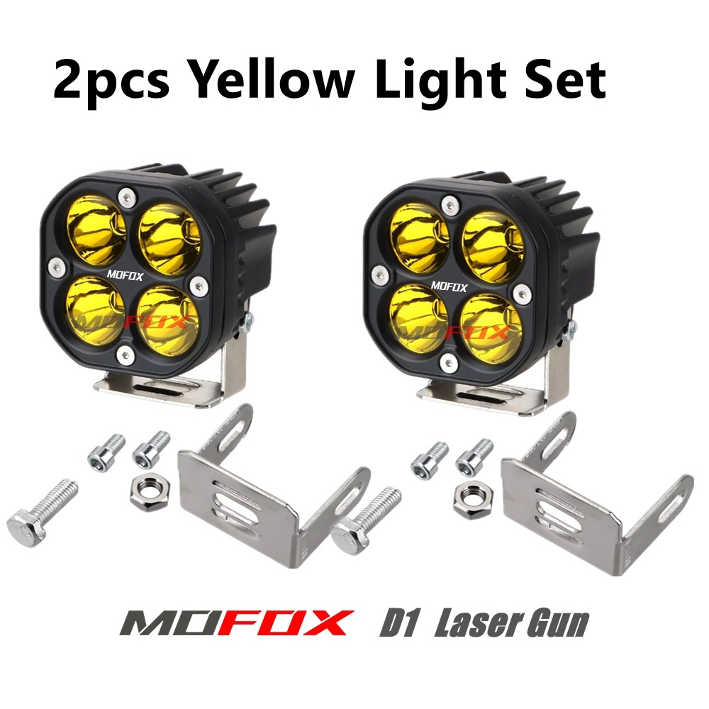 MOFOX D1 Laser Gun Mini Driving Light LED Work Lights For Motorcycle ...