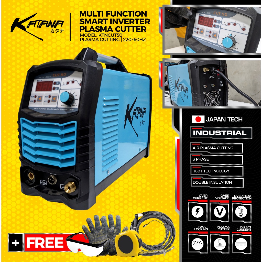 KATANA Japan Tech Multi Function Smart Inverter Plasma Cutter KTNCUT50 ...