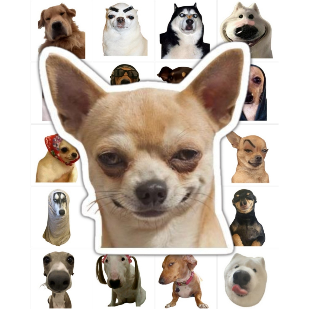 HSTKR059 50PCS HIGH QUALITY DOG MEME STICKER | Shopee Philippines