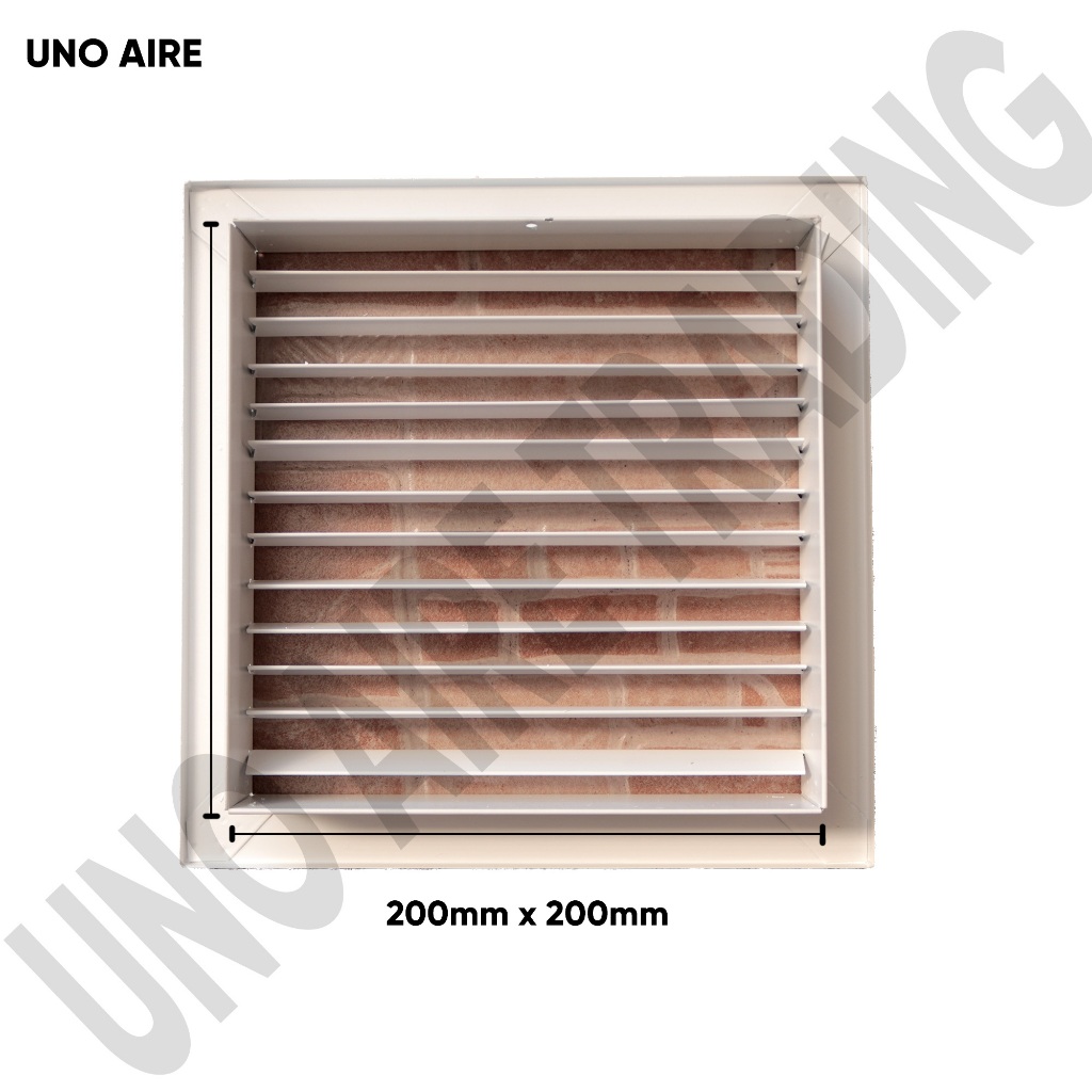 Supply Grille 200mmx200mm Square Louver HVAC Ventilation Vents | Shopee ...