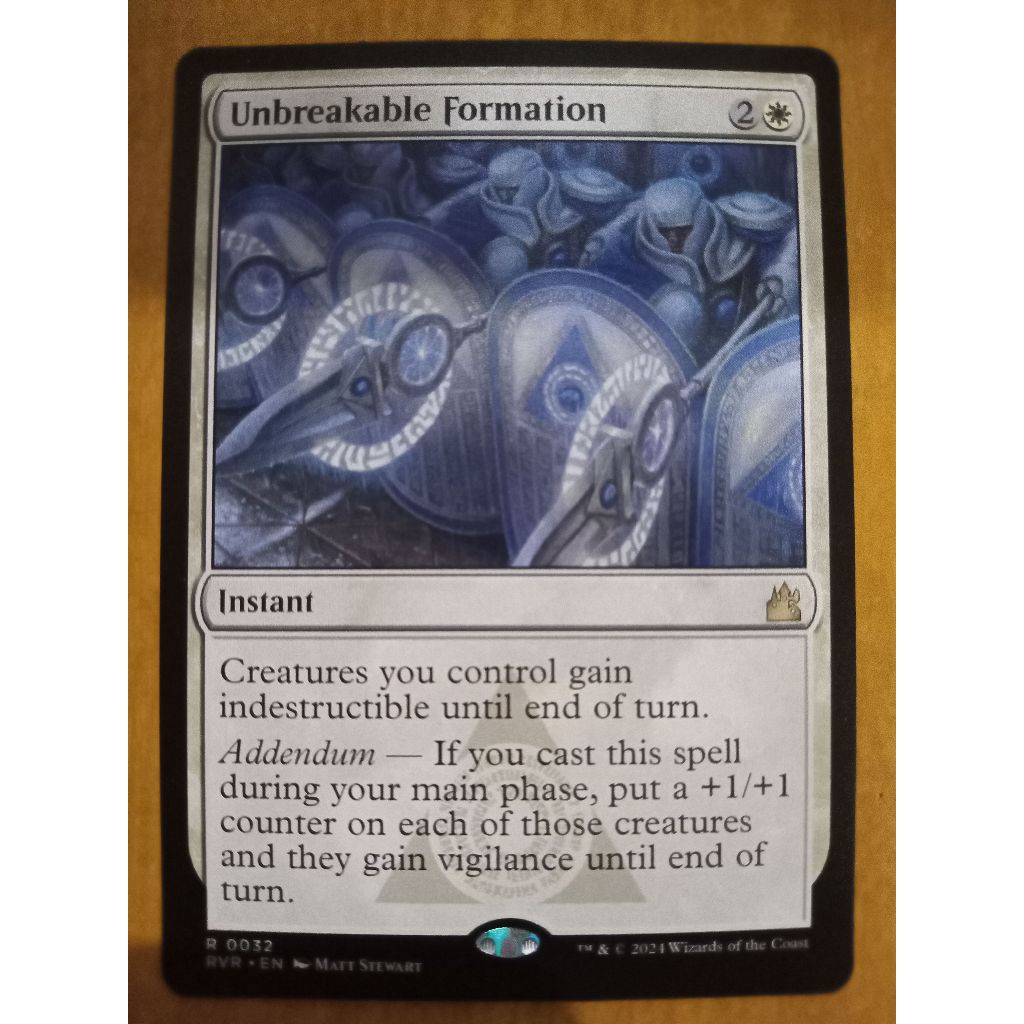 MTG Unbreakable Formation Rare Ravnica Remastered RVR Magic the ...
